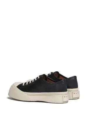 Marni Nappa Leather Pablo Lace-up Platform Sneakers - Black