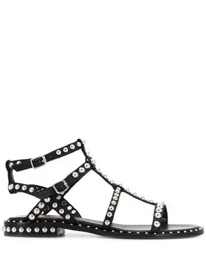 Ash Precious Studded Sandals - Black