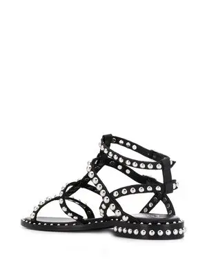 Ash Precious Studded Sandals - Black
