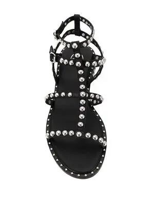 Ash Precious Studded Sandals - Black