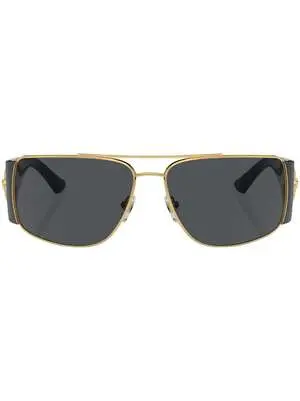Versace Rectangle-frame Sunglasses - Black