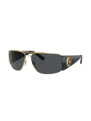 Versace Rectangle-frame Sunglasses - Black