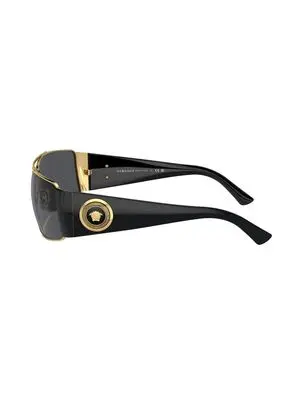 Versace Rectangle-frame Sunglasses - Black