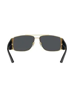Versace Rectangle-frame Sunglasses - Black