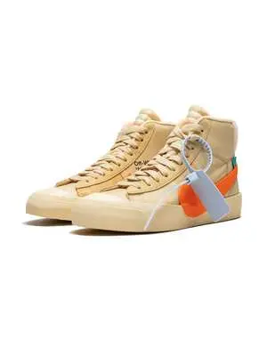 Nike X Off White The : Blazer Mid All Hallows Eve Sneakers - Neutrals