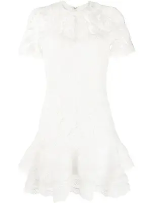 Simkhai Lace-paneled Crepe Dress - White