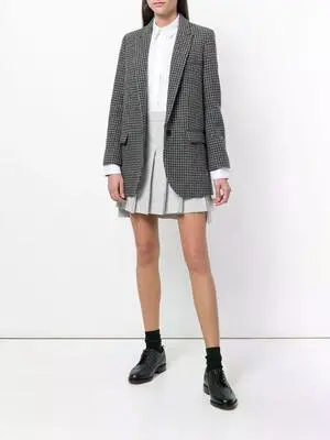 Thom Browne Seersucker Mini Skirt - Grey