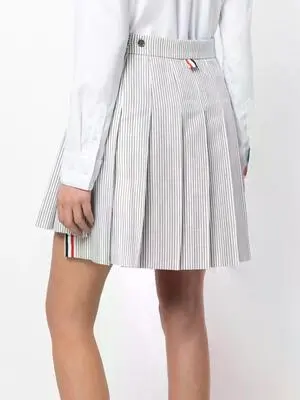 Thom Browne Seersucker Mini Skirt - Grey