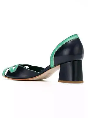 STUDIO CHOFAKIAN Cut-out Leather Pumps