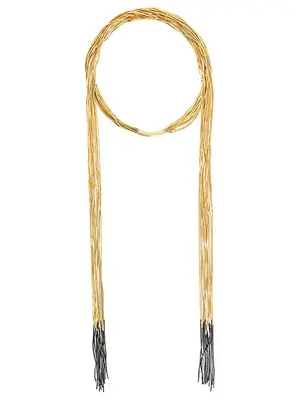 Iosselliani Black Hole Sun Scarf Necklace