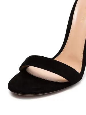 GIANVITO ROSSI Portofino 105mm Suede Sandals - Black