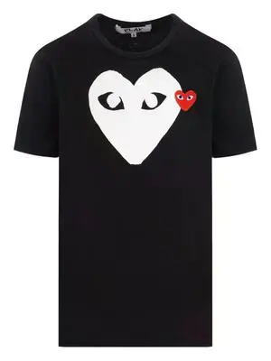 Play Comme Des Garcon Logo Print T-shirt