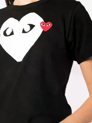 Play Comme Des Garcon Logo Print T-shirt