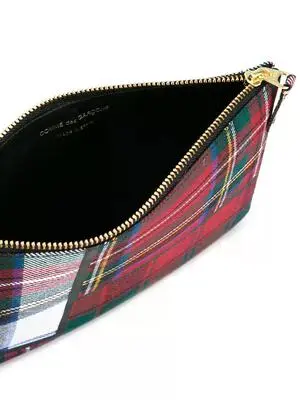 Comme Des Garçons Tartan Patchwork Clutch