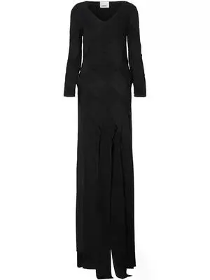 Burberry Woven Panel Evening Dress