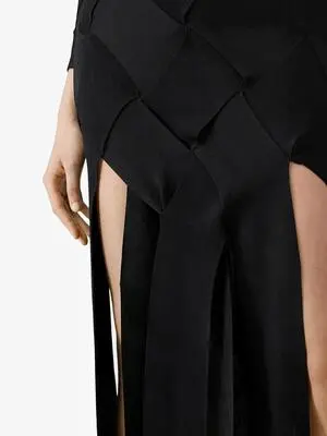 Burberry Woven Panel Evening Dress