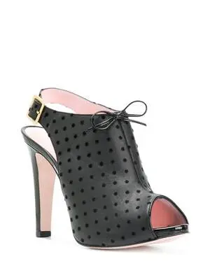 Red Valentino 120mm Polka Dot Slingback Sandals