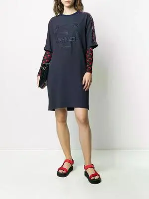 Kenzo Logo-embroidered Shift Dress