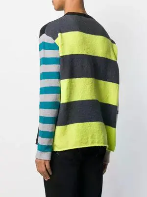 PAURA Panelled Striped Jumper