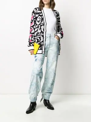 Off-White Tapered Bleached Jeans