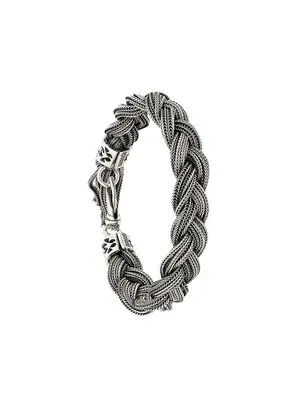 Emanuele Bicocchi Woven Chain Bracelet - Silver