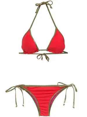 AMIR SLAMA Trimming Bikini Set - Red