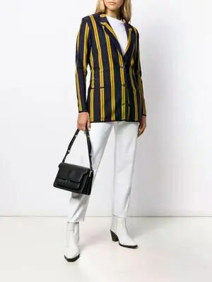 JEAN PAUL GAULTIER 1991 Striped Single Breasted Blazer
