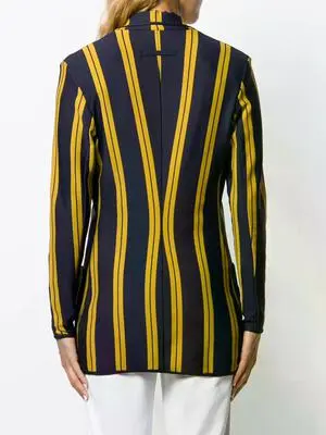 JEAN PAUL GAULTIER 1991 Striped Single Breasted Blazer