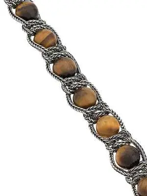 Emanuele Bicocchi Beaded Chain Bracelet - Brown