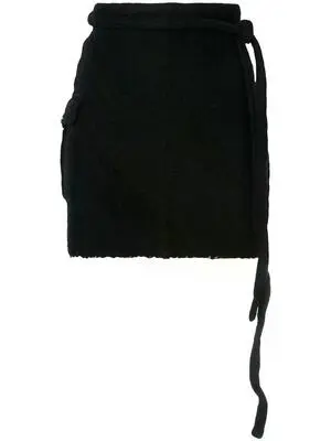 Comme Des Garçons 1994 Wrapped Knitted Skirt - Black
