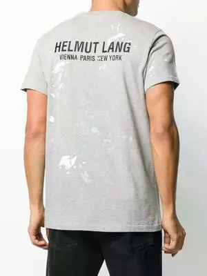 Helmut Lang Logo Paint Print T-shirt