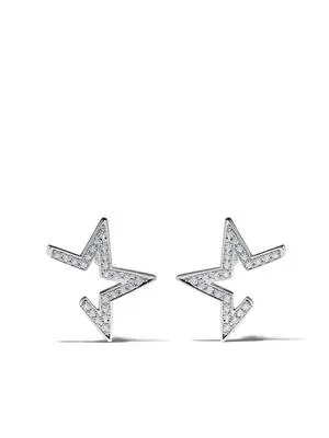 TASAKI 18kt Star Earrings - Silver