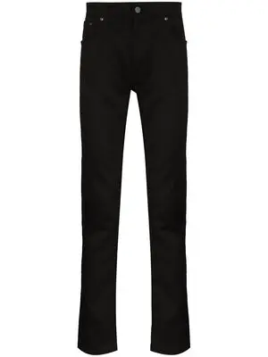 Nudie Jeans Lean Dean Slim-leg Jeans - Black