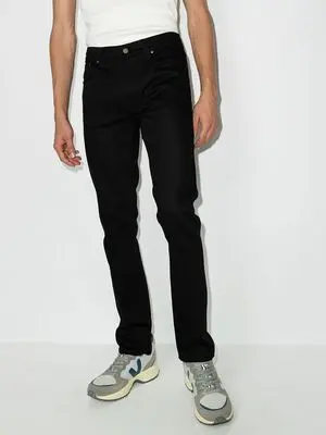 Nudie Jeans Lean Dean Slim-leg Jeans - Black