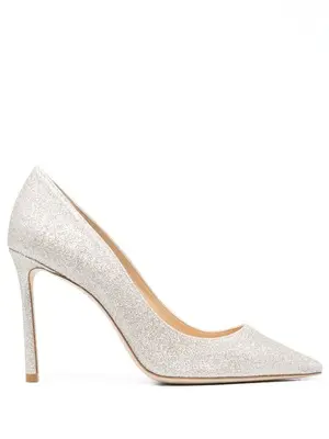 JIMMY CHOO Romy 100 Glitter Pumps