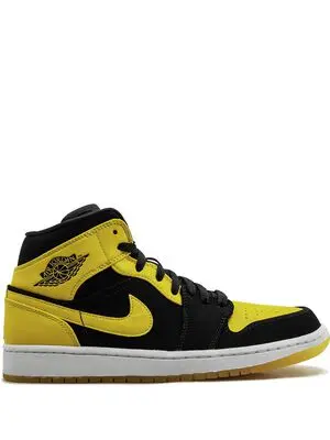 JORDAN Air 1 Mid New Love 2017 Release Sneakers - Black