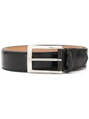 SCAROSSO Classic Square Buckle Belt - Black