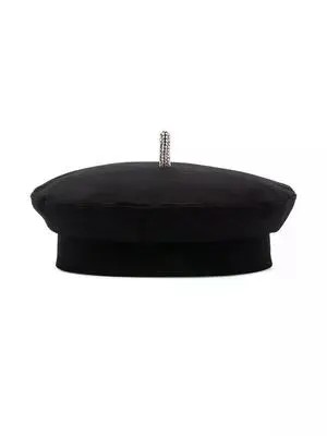 Ruslan Baginskiy Crystal-logo Cotton Beret