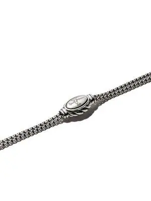 David Yurman Sterling Crossover Diamond Pendant Necklace - Silver