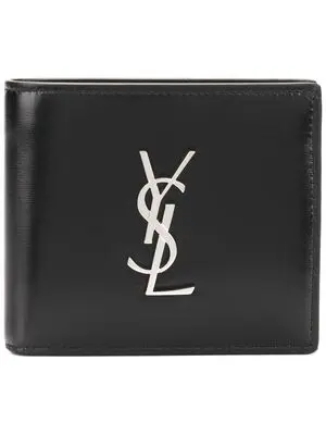 Saint Laurent Monogram Bi-fold Wallet - Black