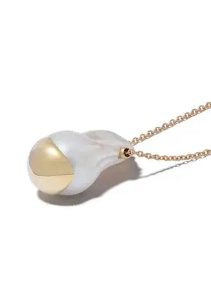 Mizuki 14kt Yellow Pearl Necklace
