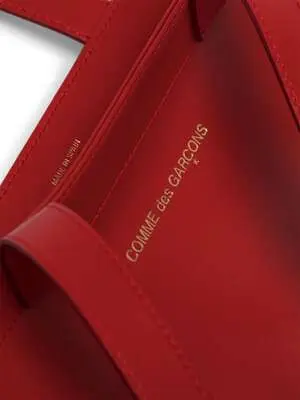 Comme Des Garçons Logo-print Leather Tote Bag - Red
