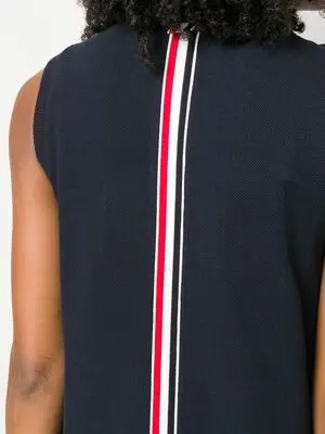 Thom Browne Rwb Stripe Pleated Tennis Dress