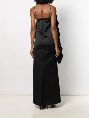 CHRISTOPHER KANE Ruffle Trim Evening Dress