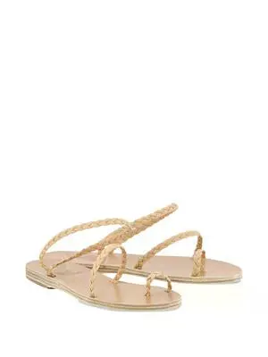 ANCIENT GREEK SANDALS Eleftheria Braided Leather Sandals - Neutrals