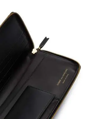 Comme Des Garçons Logo-print Leather Wallet - Black