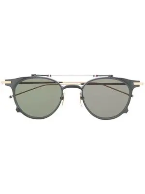 Thom Browne Round-frame Flip-up Sunglasses