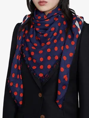 Gucci Vintage Logo Polka Dot Shawl