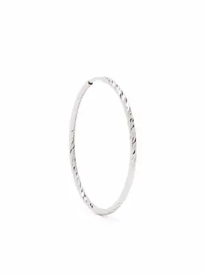 MARIA BLACK 14kt White Gold Liv 25mm Hoop Earring - Silver
