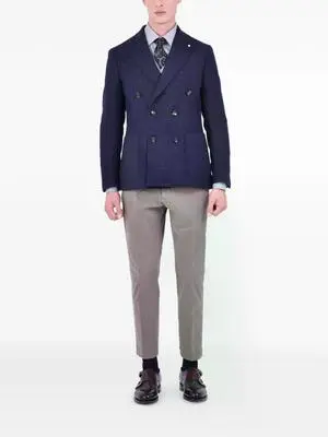 DELL'OGLIO Slim-fit Trousers - Neutrals